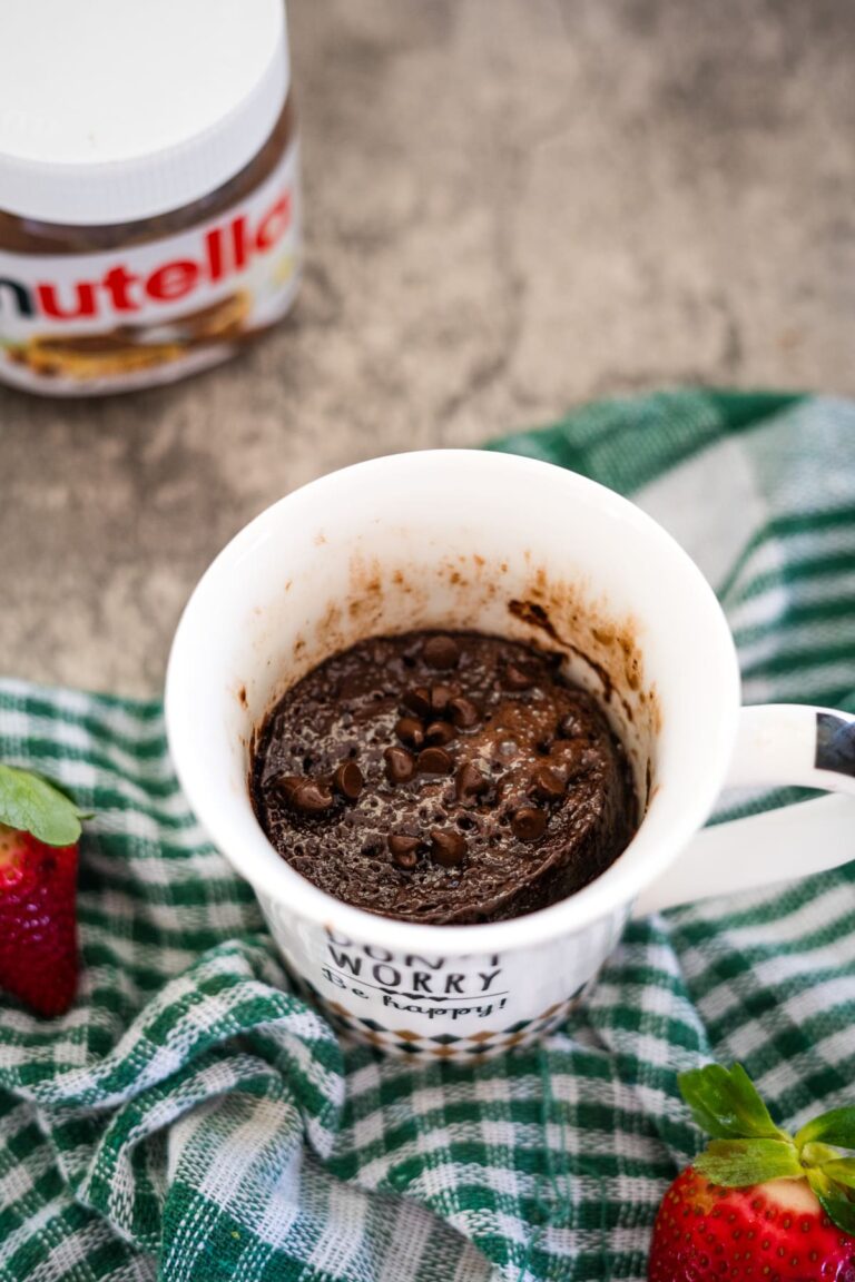 Flourless Nutella Mug Cake